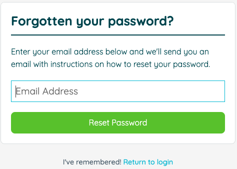 How can I reset someone's password?