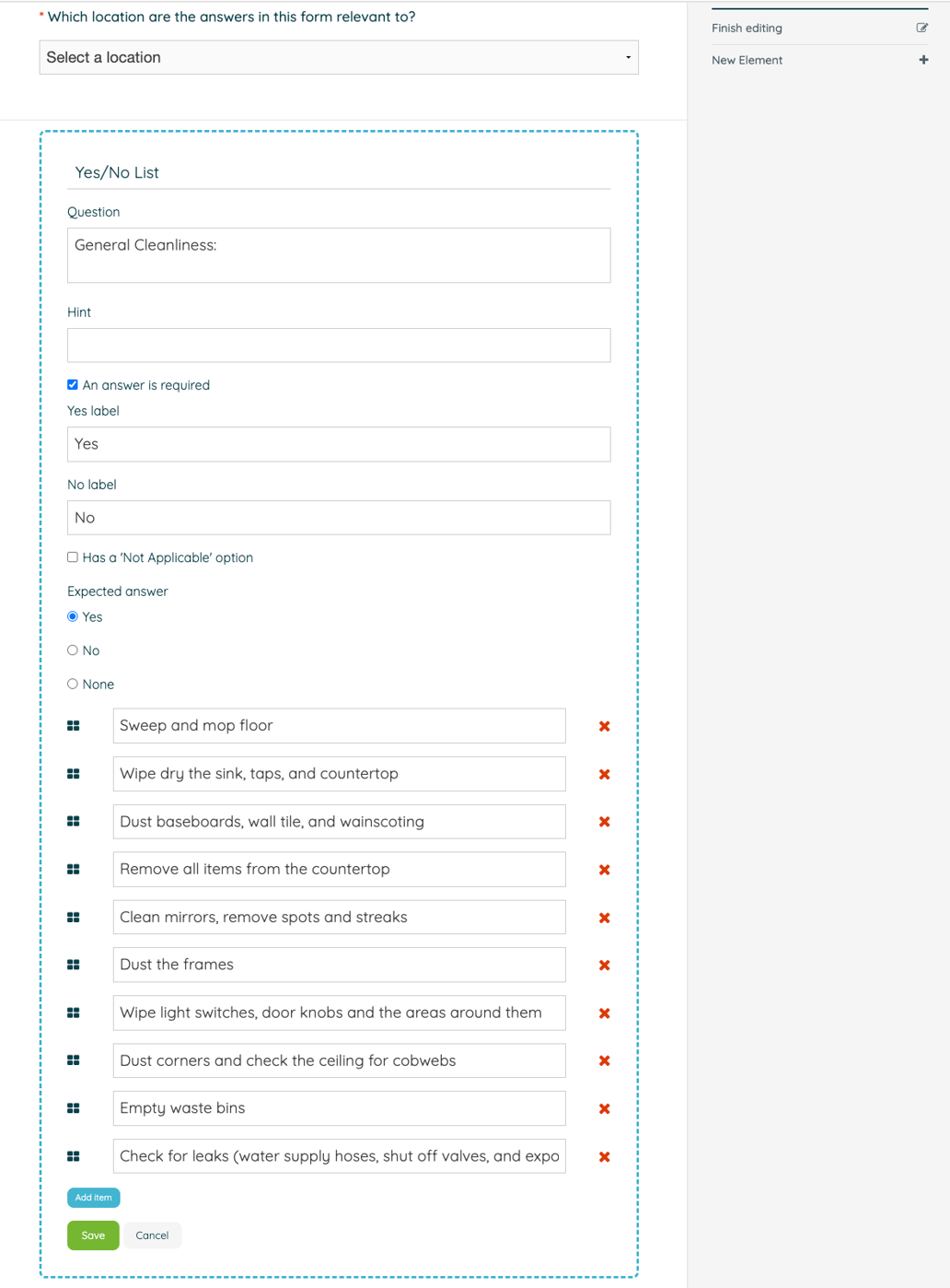 Can I edit an iAM form?